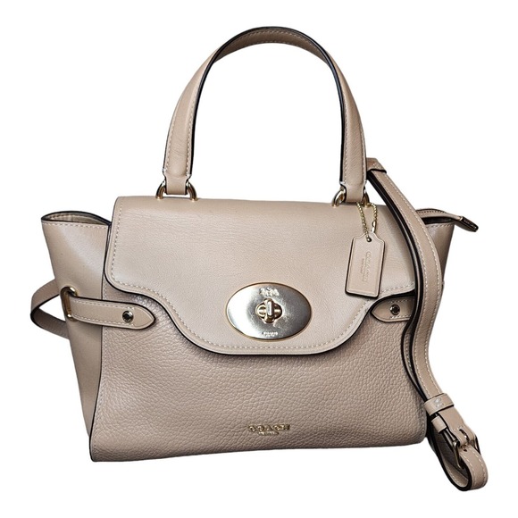 Coach | Bags | Coach Blake Flap Carryall Bag F326 Crossbody Light Pink ...